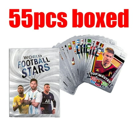 World Football Stars Football Cards Limited Edition Gold Card Plastic ...