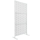 Modern White Outdoor Privacy Fence Screen, Outdoor Decorative Panels ...