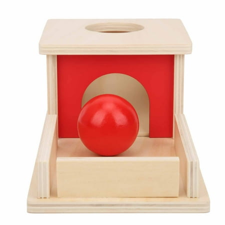 Baby Wooden Ball Box, Ball Box Toy, Three-Color Child Wooden Ball Box ...
