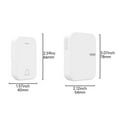 Radirus Wireless Doorbell Without Battery, Self Powered and Waterproof ...