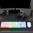 Gaming Mechanical Keyboard LED Backlit 104 Keys Corded Office LED ...