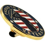 PinMart American Military Suit Lapel Pin - Proud to be a Veteran ...