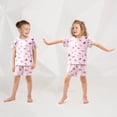 Butterfly Pink Swirl Summer Pajama Set Soft Cotton Short Sleeve ...