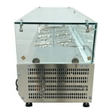 48 in. Commercial Refrigerated Countertop Prep Table, Salad Fruit Sauce ...