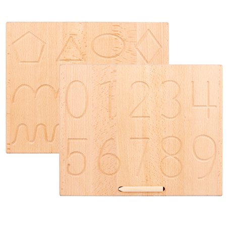 Alphabet Tracing Board Double Sided Letters/ Number/ Shape Tracing ...