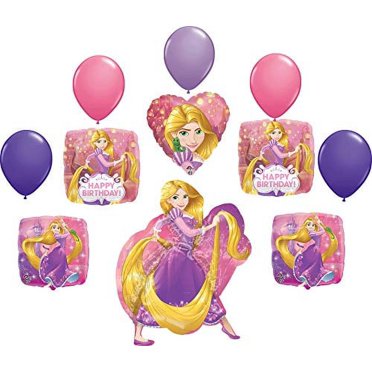 NEW! Tangled Rapunzel Disney Princess 4th BIRTHDAY PARTY Balloon ...