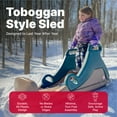 Step2 Snow Runner Tobaggan Style Plastic Winter Sled for Kids - Walmart.com