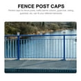 TUIBELYN Iron Square Post Caps for Wood Posts and Fences (10pcs ...