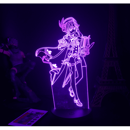 Cartoon Character Night Light, Illusion Light, 3D Led Night Light, 7 ...