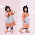 Rain Ponchos For Girls 10 Kids Boys Girls Raincoat With School Bag And Hood Students Children ...