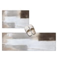 Brown Grey 2 Pieces Non-Slip Kitchen Mat Set, Graffiti Art Abstract ...