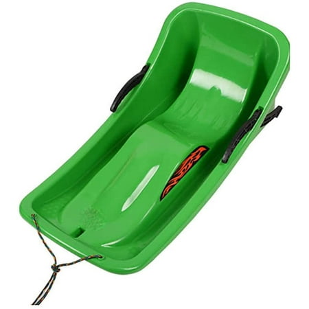 Snow Slides for Adults, 2-Person High Back Snow Toys with Brakes & Pull ...