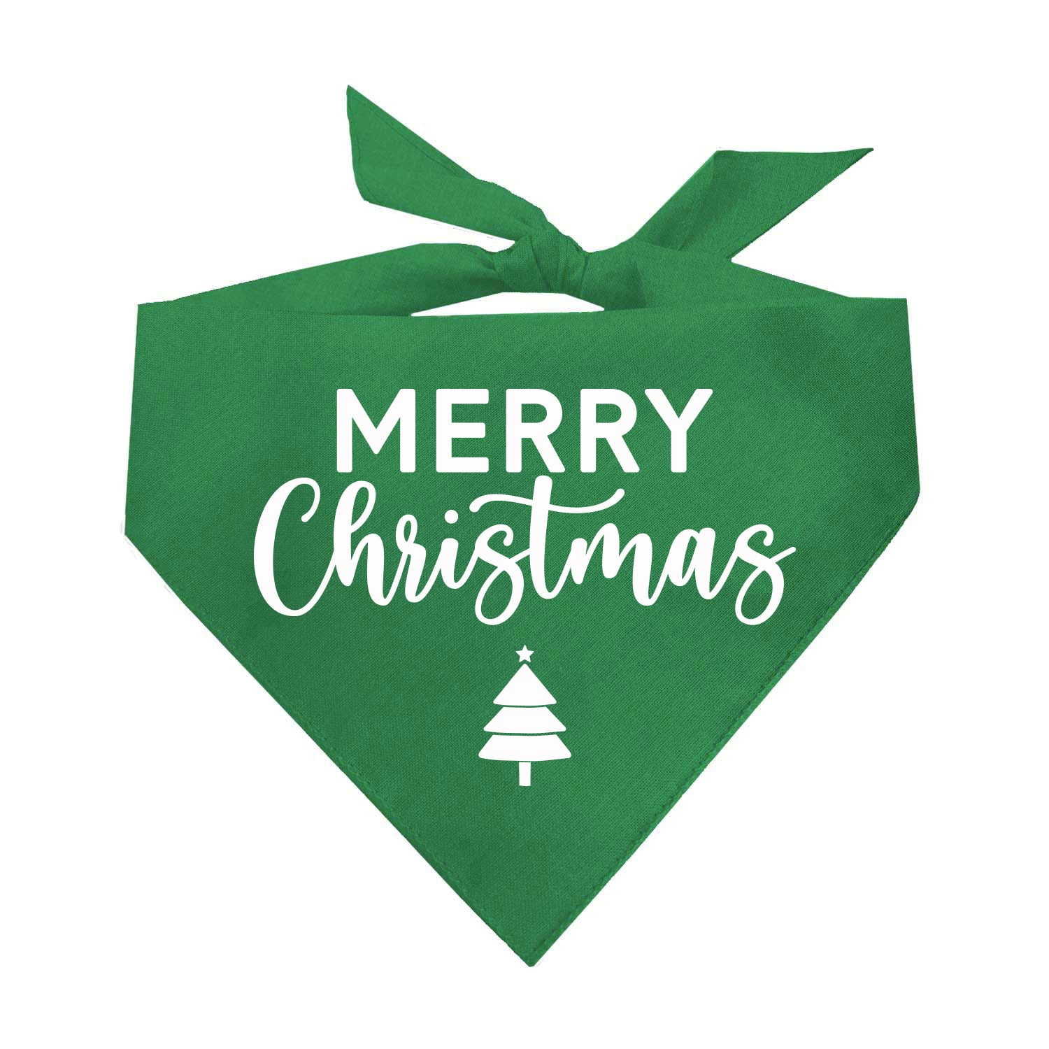 Merry Christmas With Tree Triangle Dog Bandana - Walmart.com