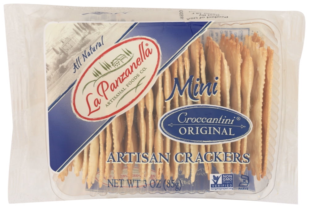 La Panzanella Mini Croccantini Original Artisan Crackers, 3oz, Pack of ...