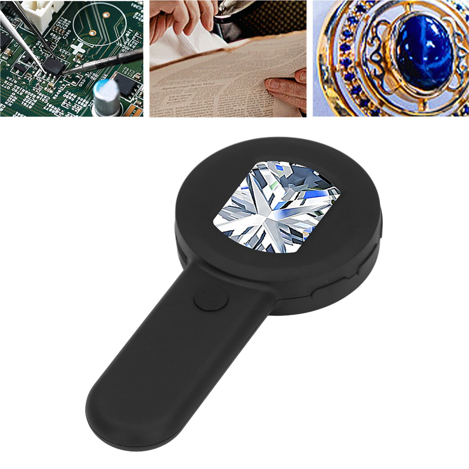 Lupa Digital De Mano, Lupa Electrónica De Mano HD Con Luz 8LED Para ...