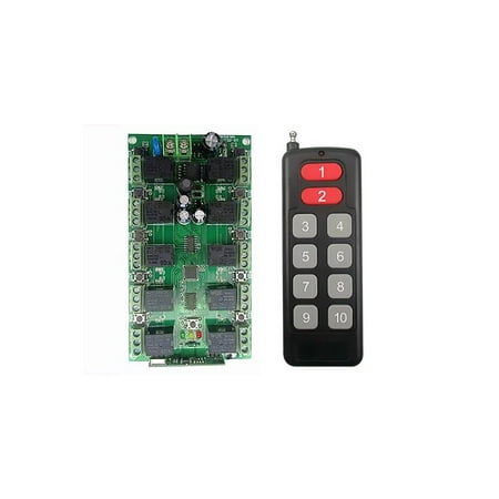 Bean_12v 10A 10ch 10 Channels Rf Wireless Remote Control System ...