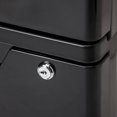 Iris Letter Size Stacking File Drawer With Lock Black