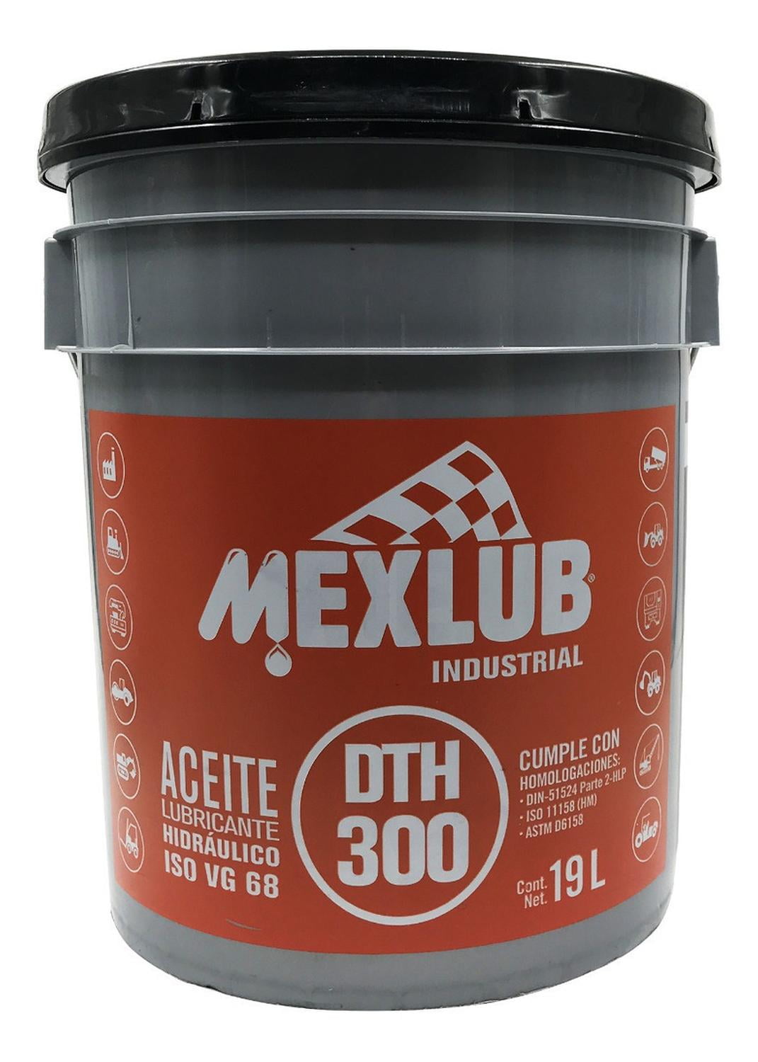 Cubeta de ACEITE Hidráulico MEXLUB DTH300 19L ISO VG 68 | Walmart en línea