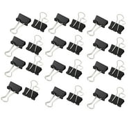 U Brands Binder Clips, Micro 1/2" Capacity, Black and Silver Steel, 100 ...