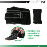 GoZone Pair of Adjustable Ankle or Wrist Weights 5lbs Each for Exercise ...