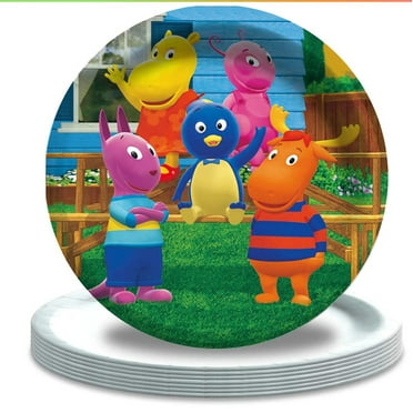ALIDEAL The Backyardigans Super Thick Backdrop Party Plates, Paper ...
