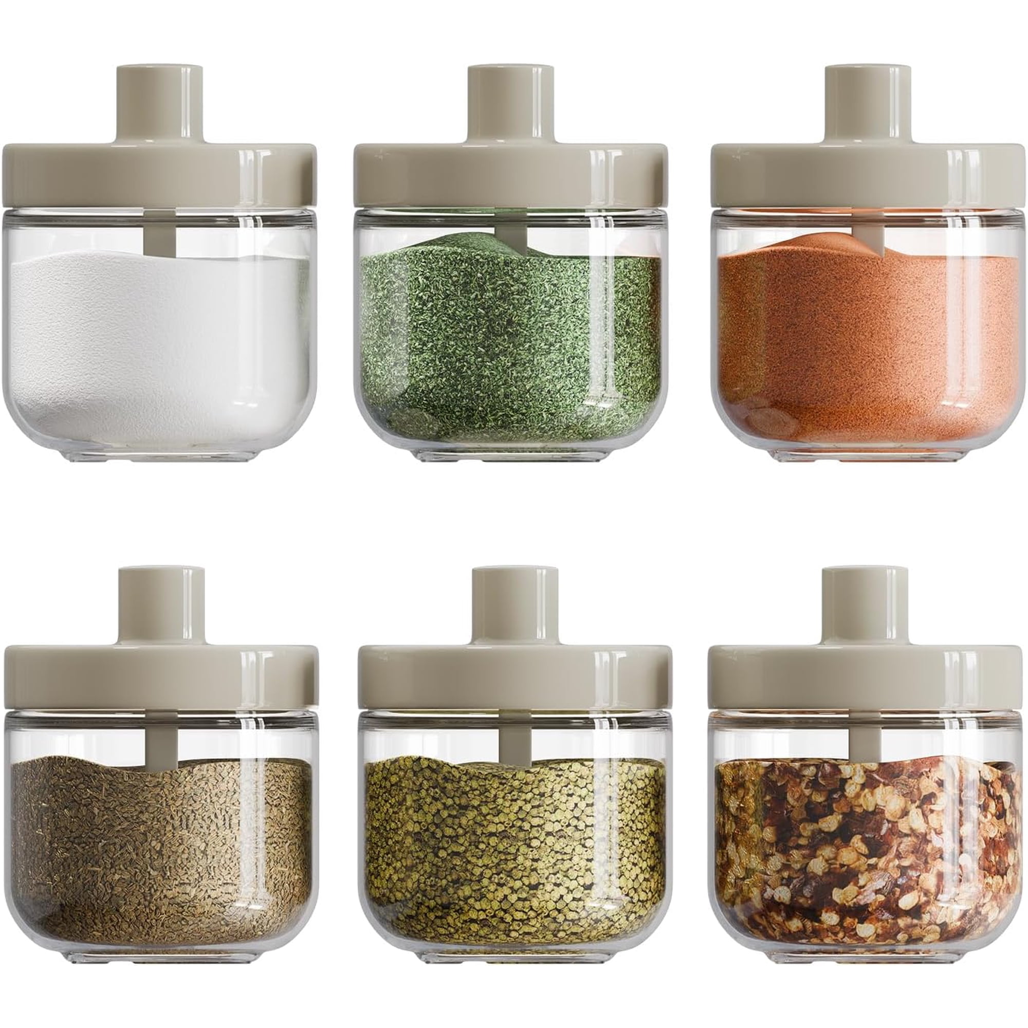 Click here for Zorvita 6 Pcs Glass Spice Jars With Spoon 10.16oz/... prices