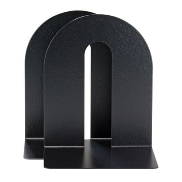 Universal Large Metal Bookends, Sturdy, Nonskid, 4 3/4 x 5 1/4 x 5 ...