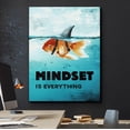 Affixzi Motivational Canvas Wall Art Poster Print, Mindset Is ...