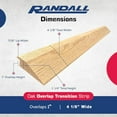 Oak 1" Overlap Edge Floor Transition 4 1/8" Wide (3 FT Long) - Walmart.com