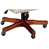 Linon Draper Office Chair, Cowhide Print, Multiple Colors & Base ...