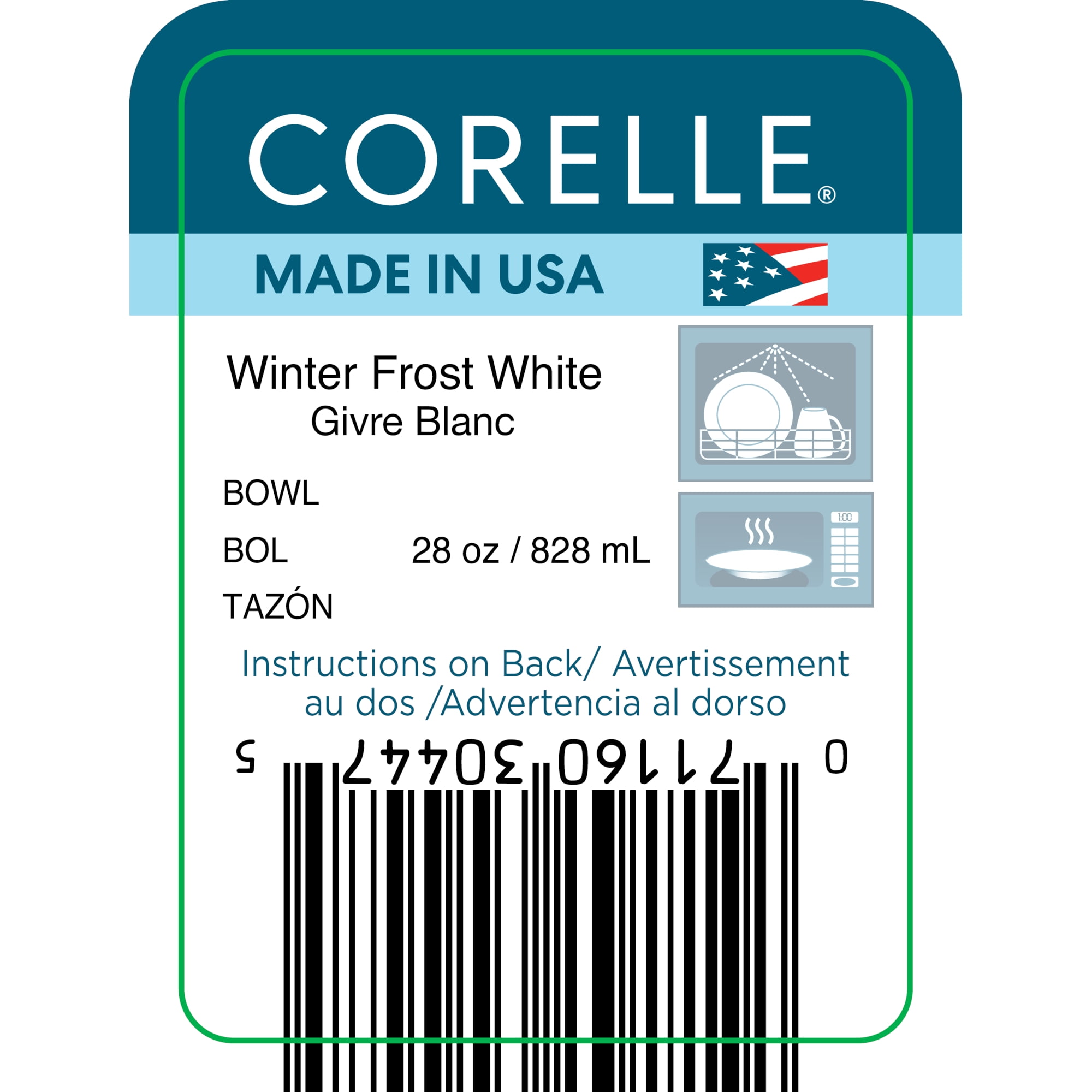 Corelle Winter Frost White, Round Dinner Bowl, 28-oz Best Deals and ...