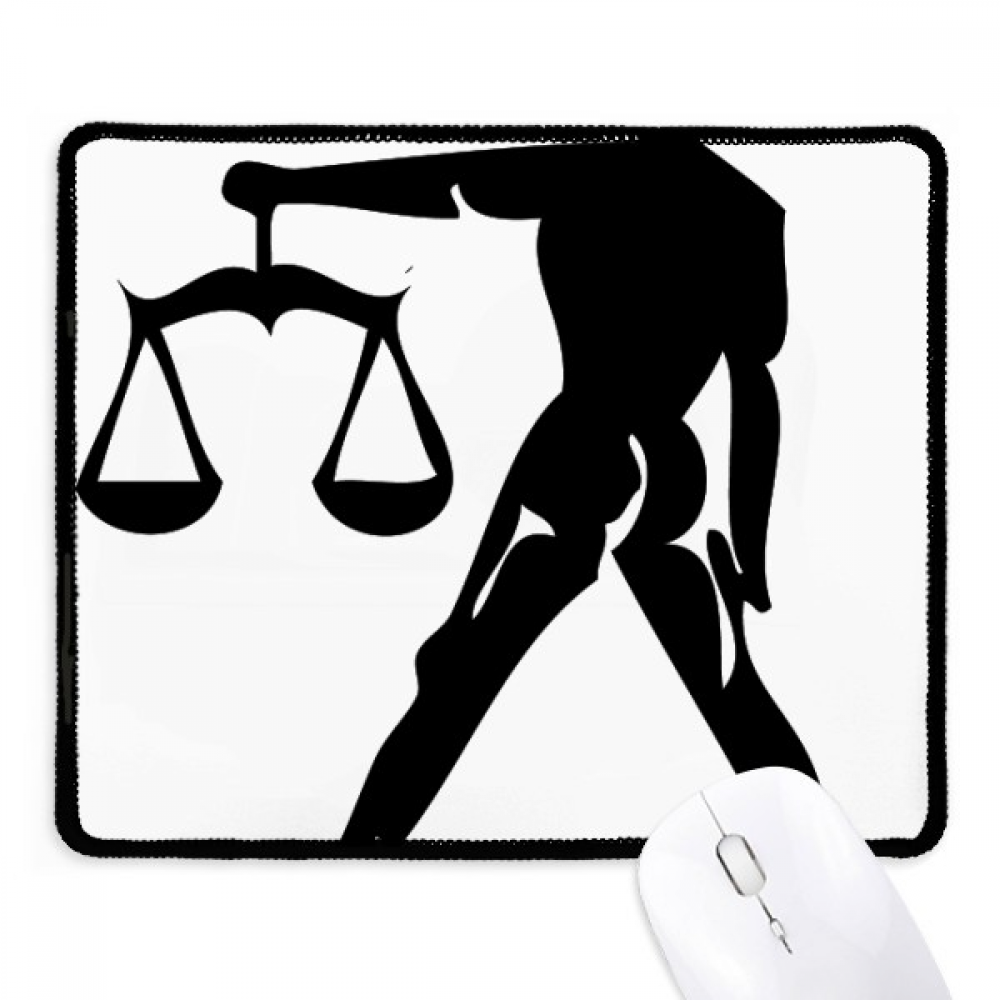 Constellation Libra Zodiac Sign Mousepad Stitched Edge Mat Rubber Gang ...