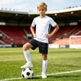 Boys Outfit Pattern Printed Crew Neck Short Sleeve T Shirt Soccer 2 ...