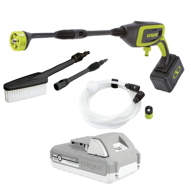 Sun Joe 24V Cordless Power Cleaner with Utility Brush, 2.0-Ah Battery ...