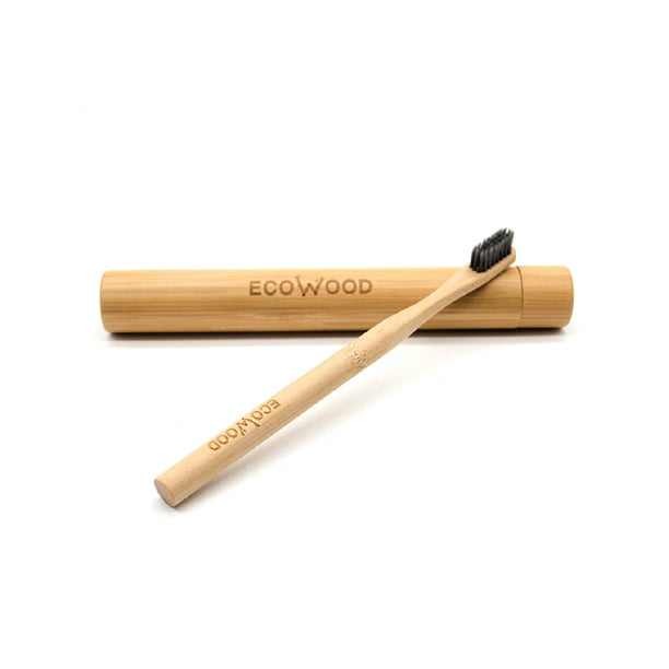 Cepillo de Dientes con Estuche Ecowood de Bambu Biodegradable - Cepillo ...