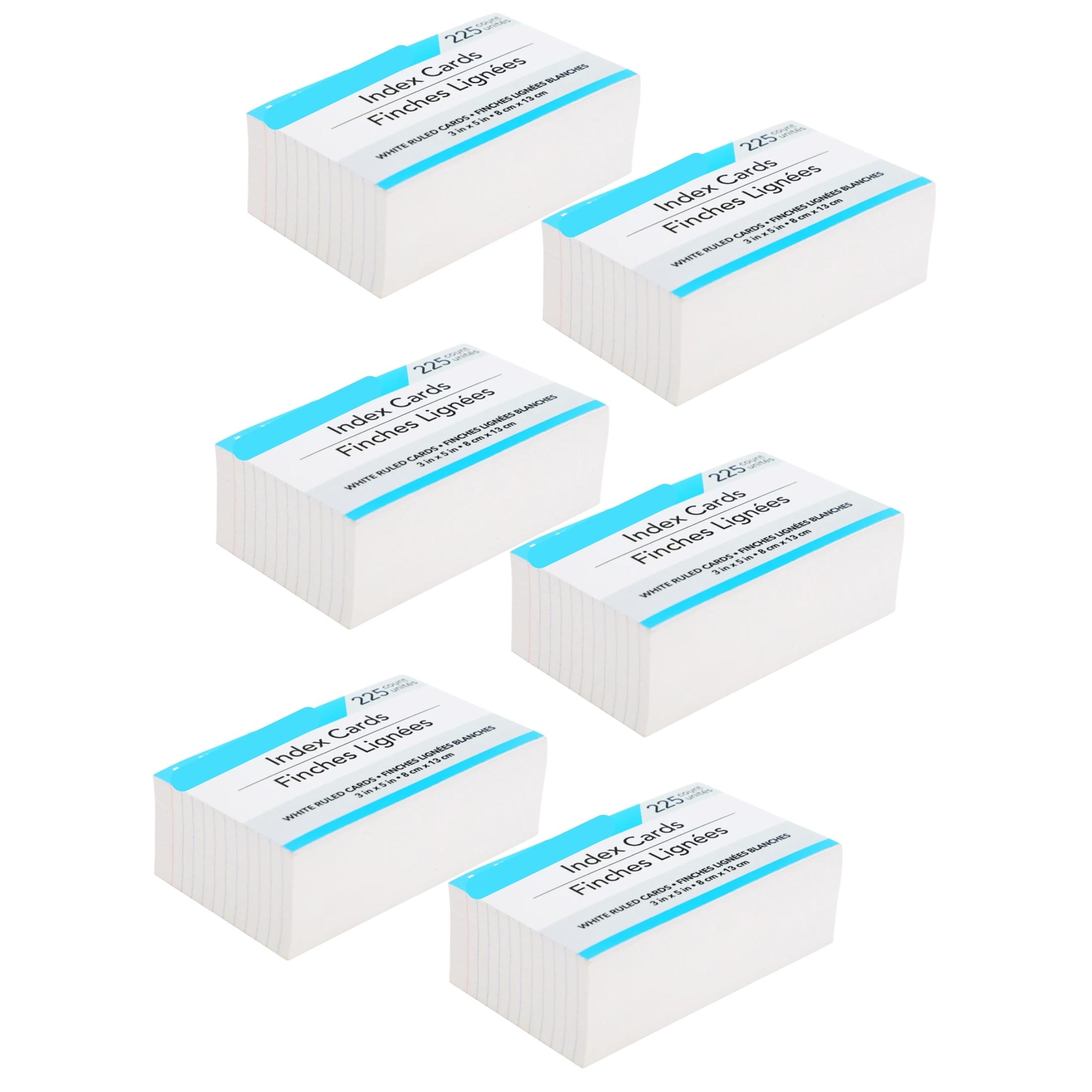 225 Piece White Ruled Index Cards, 3x5 inches Heavy Weight Notecards ...