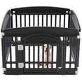 Adjustable Pet Playpen - 4 & 6 Panel Portable Dog Fence for Small ...