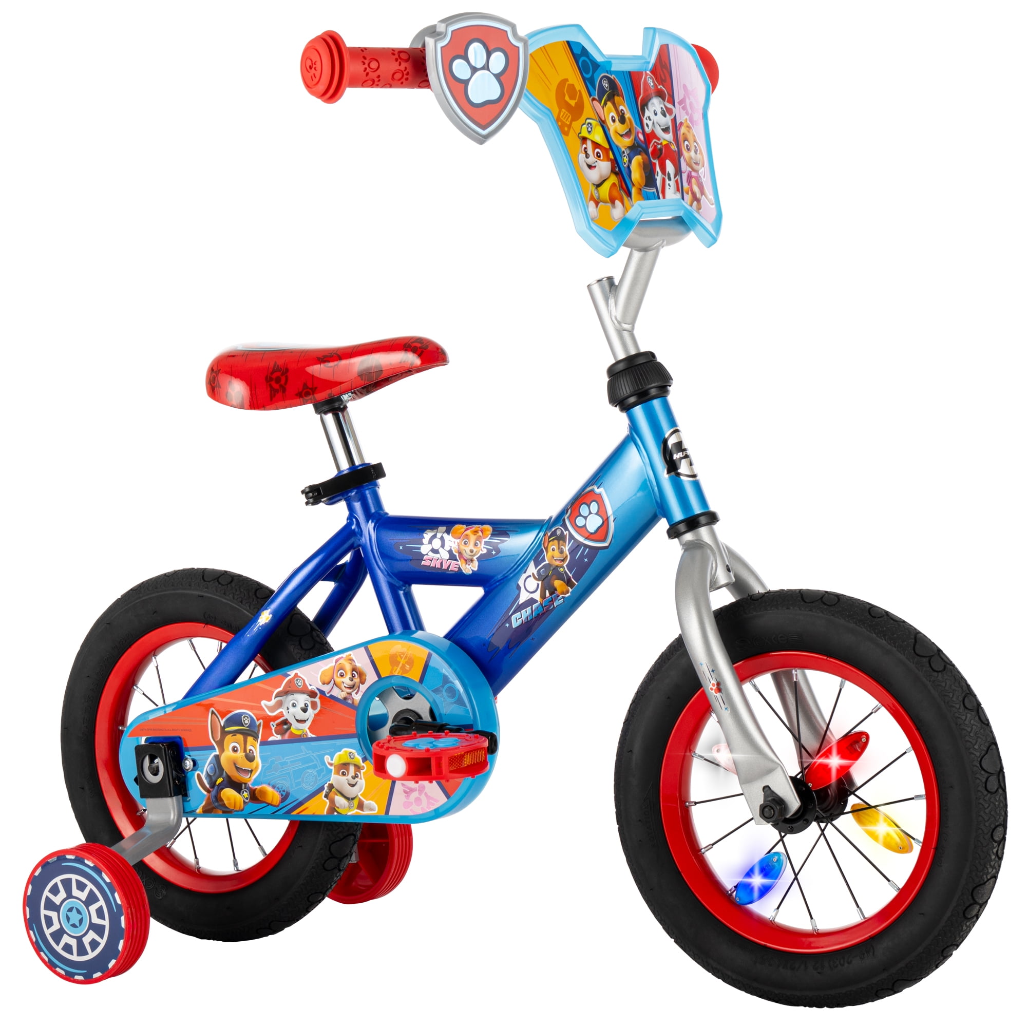 Huffy 12-inch PAW Patrol Bike for Kids with Training Wheels, Blue/Red, 3-5 years old - Walmart.ca