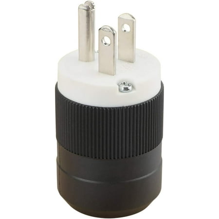 Power Plug, 5-15P Locking Grounding 15A 125V Plug Male 3-Prong Industry ...