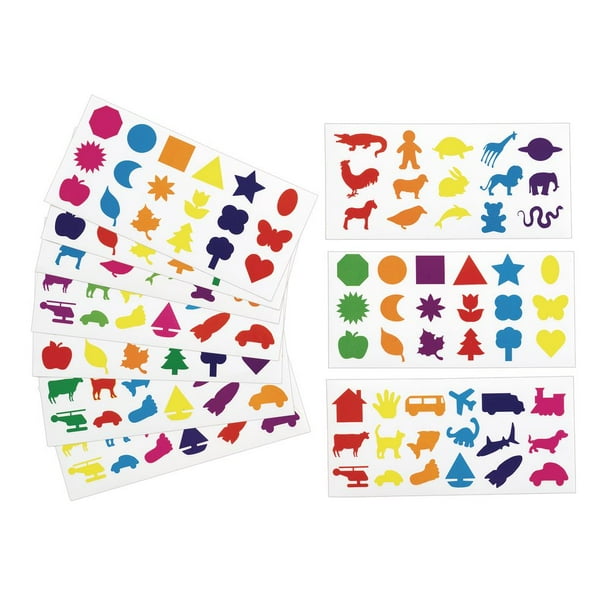 Colorations Familiar Shapes Stickers - 90 Sheets - Walmart.com