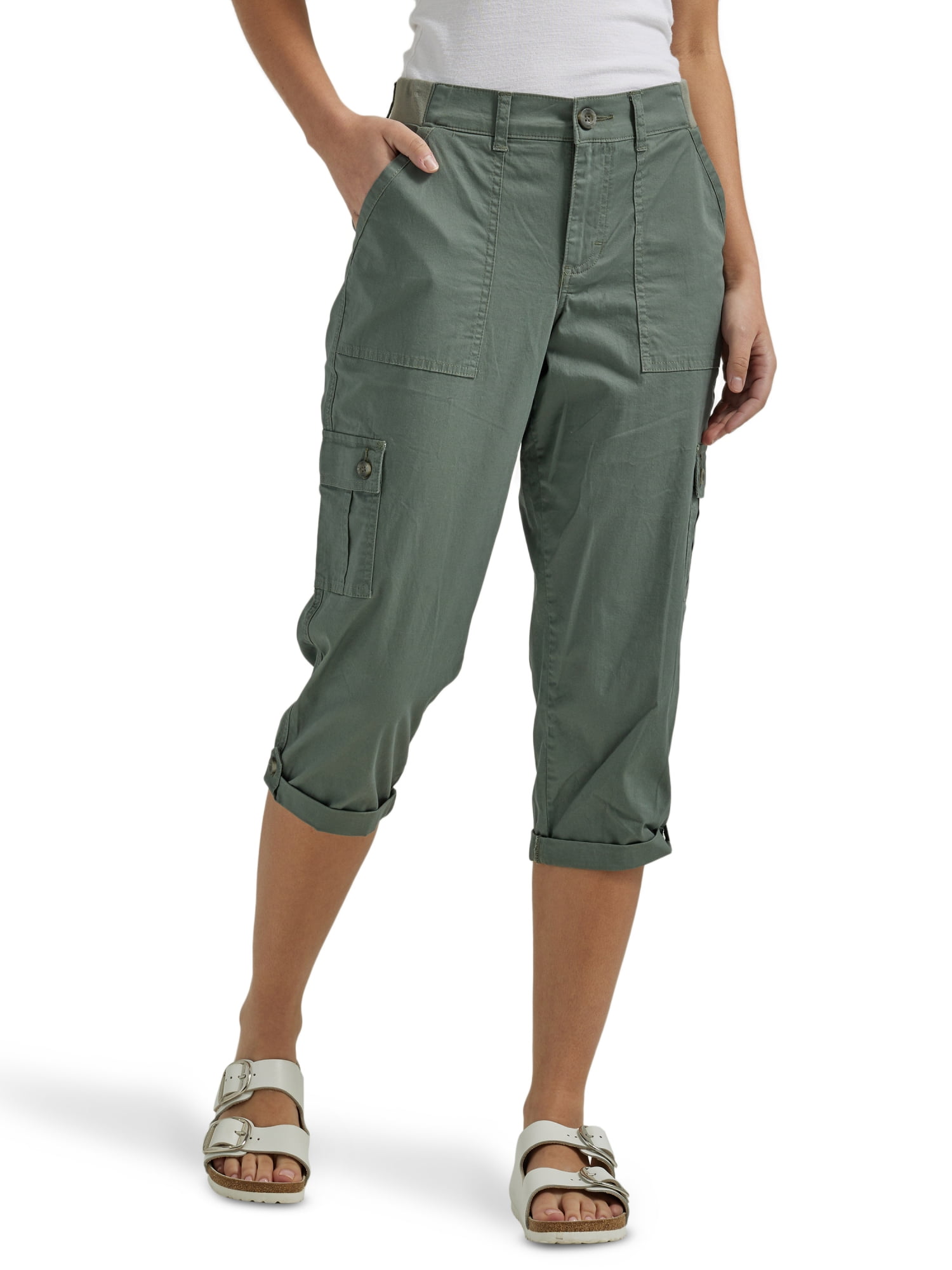 Lee Women's Flex to Go Mid Rise Capri Pants - Walmart.com