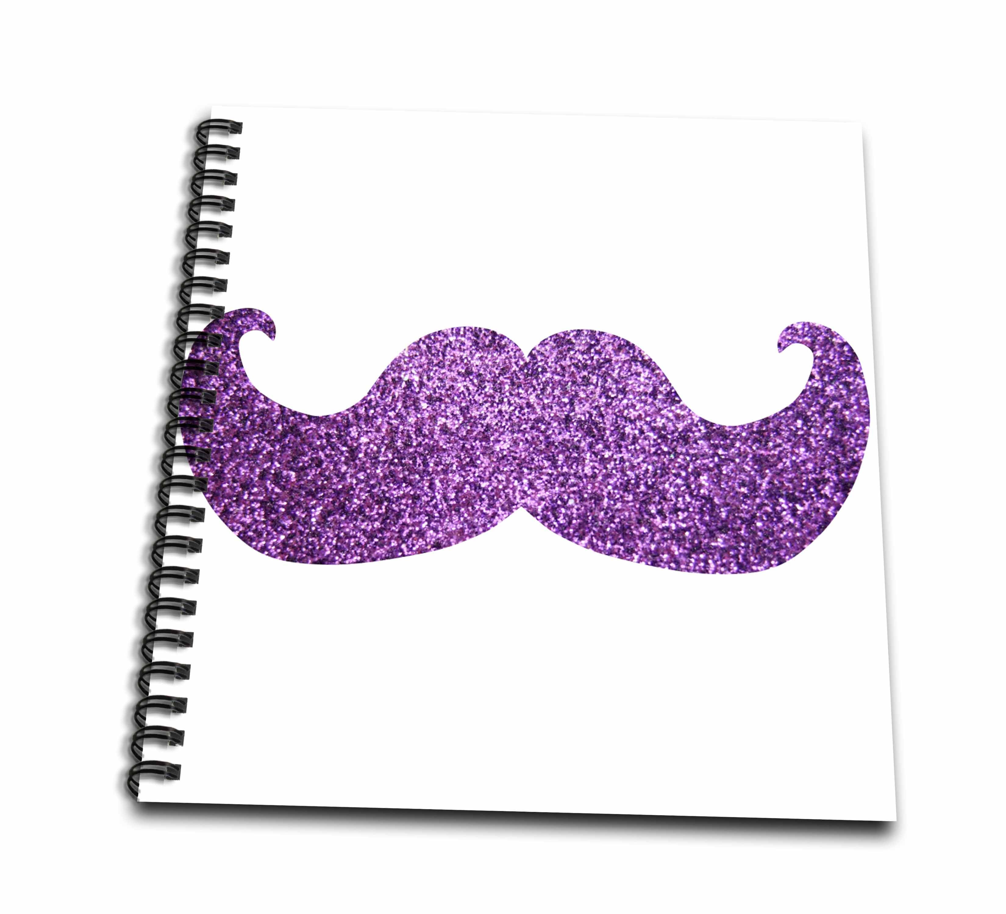 Purple Bling mustache - fun faux glitter stache - matte sparkles photo ...
