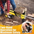 7 Ton Electric Log Splitter, 15Amp Hydraulic Horizontal Wood Splitter ...