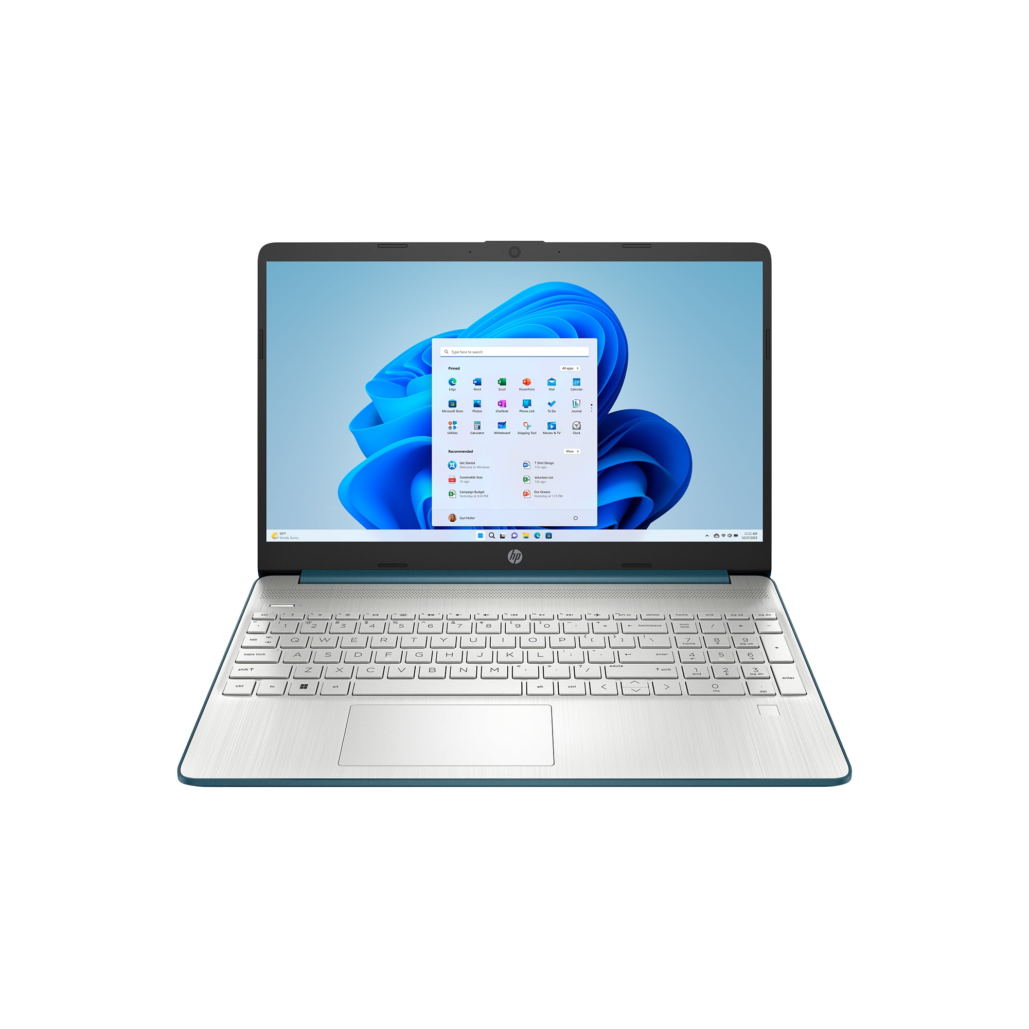 HP 15.6" FHD Laptop, Intel Core i7-1165G7, 16GB RAM, 512GB SSD, Spruce ...