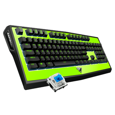onn Gaming Mechanical Keyboard with Blue Switches, Adjustable 16.8M LED ...