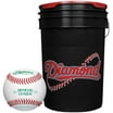 Diamond 6-Gallon Ball Bucket with 30 USSSA DOL-1 Baseballs - Walmart.com