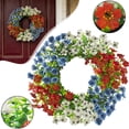 4Th of July Wreath, Binkne Anniversary Patriotic Decorations Red White ...