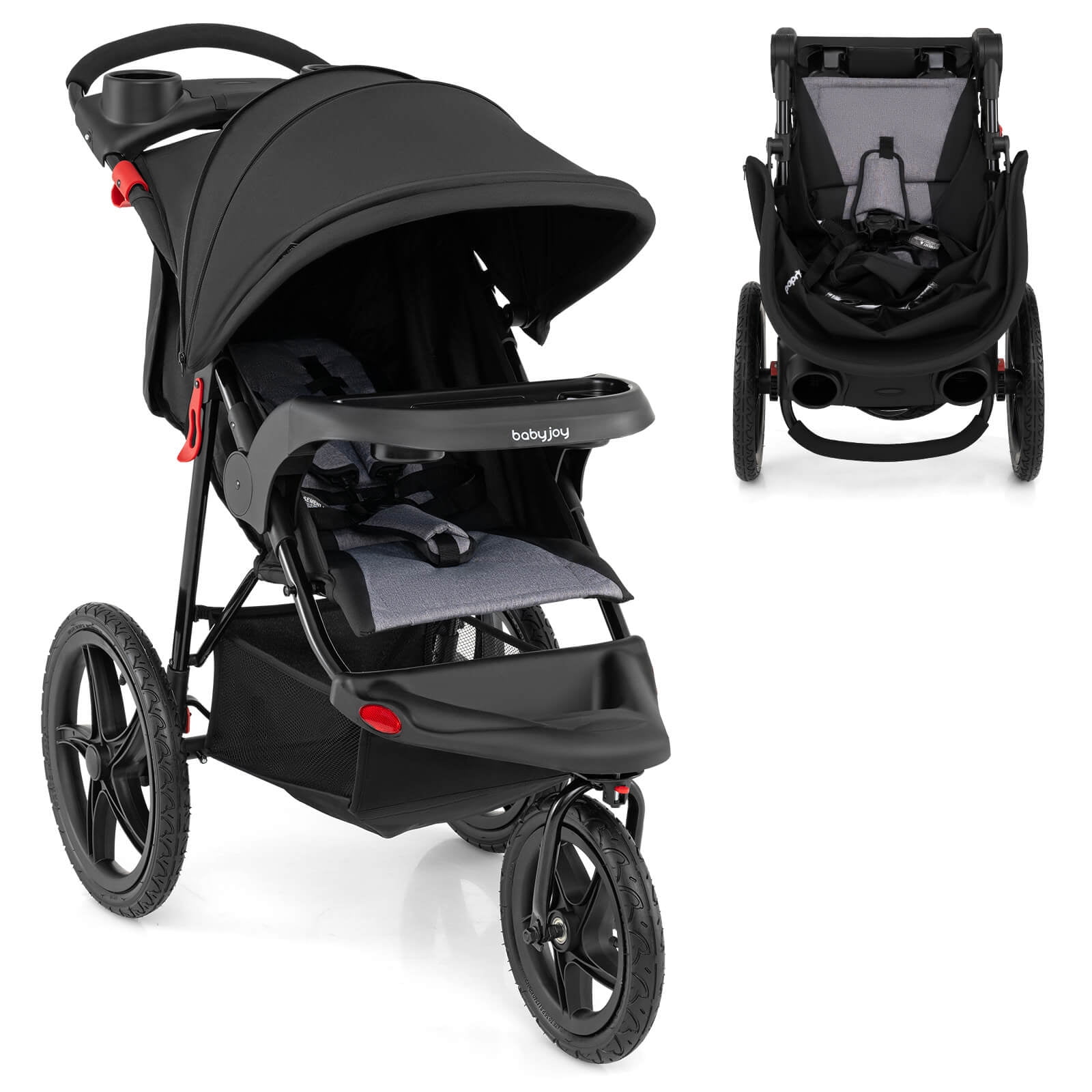Click here for Costway Babyjoy Jogging Stroller Foldable Jogger W... prices