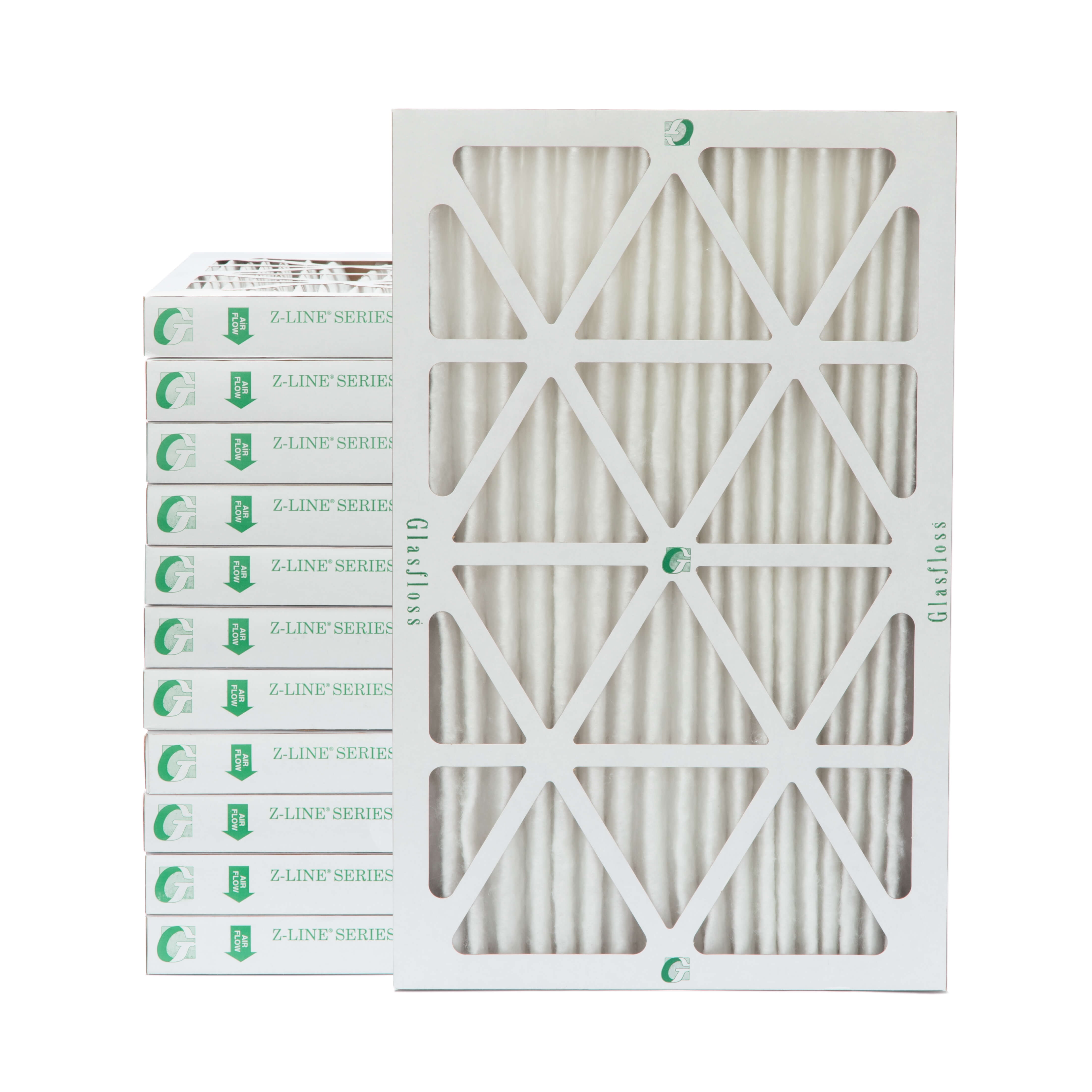 16x25x2 MERV 13 (MPR 2200) AC Furnace 2" Inch Air Filters by Glasfloss ...