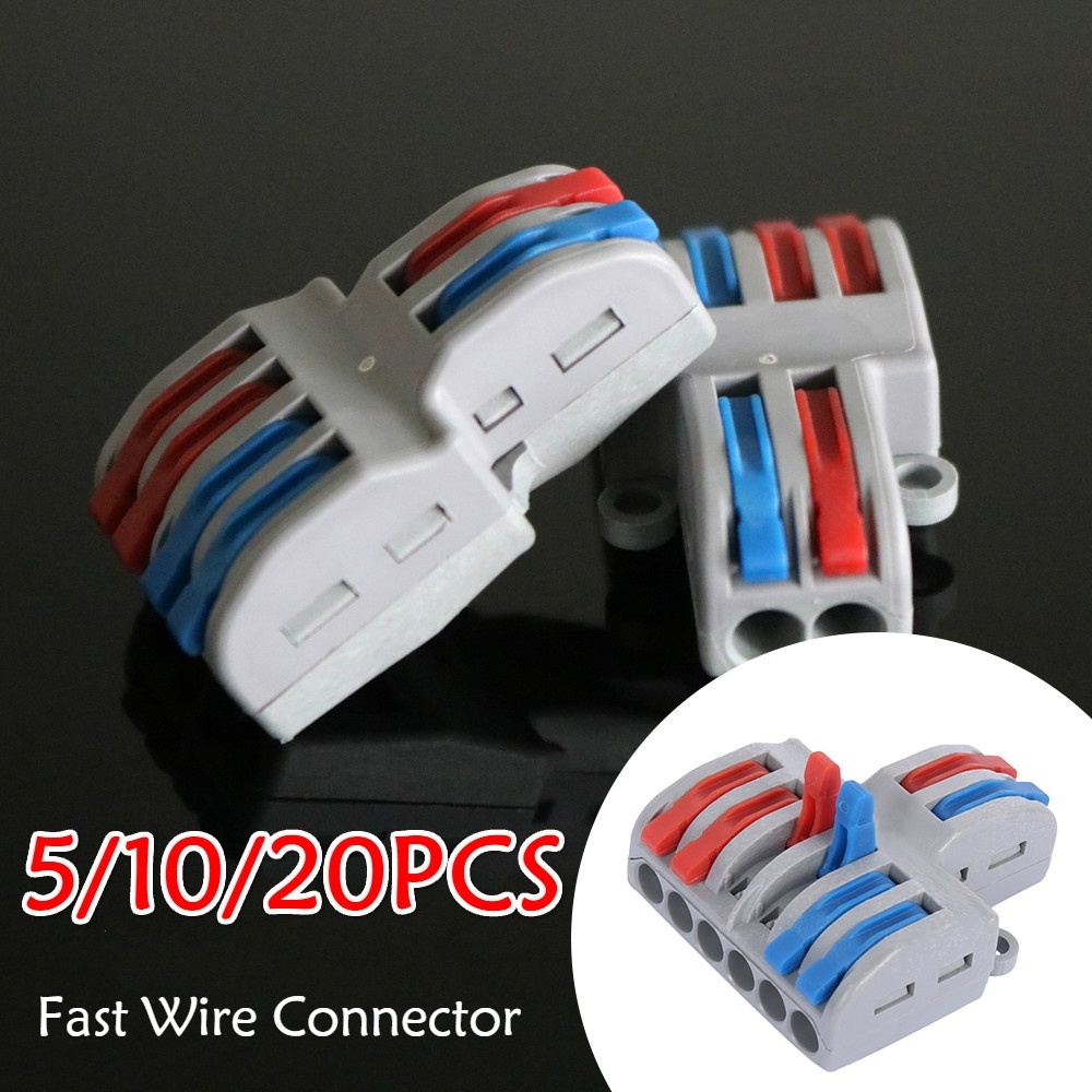 ODOMY Mini Fast Wire Connector Universal Wiring Cable Connector Push-in ...